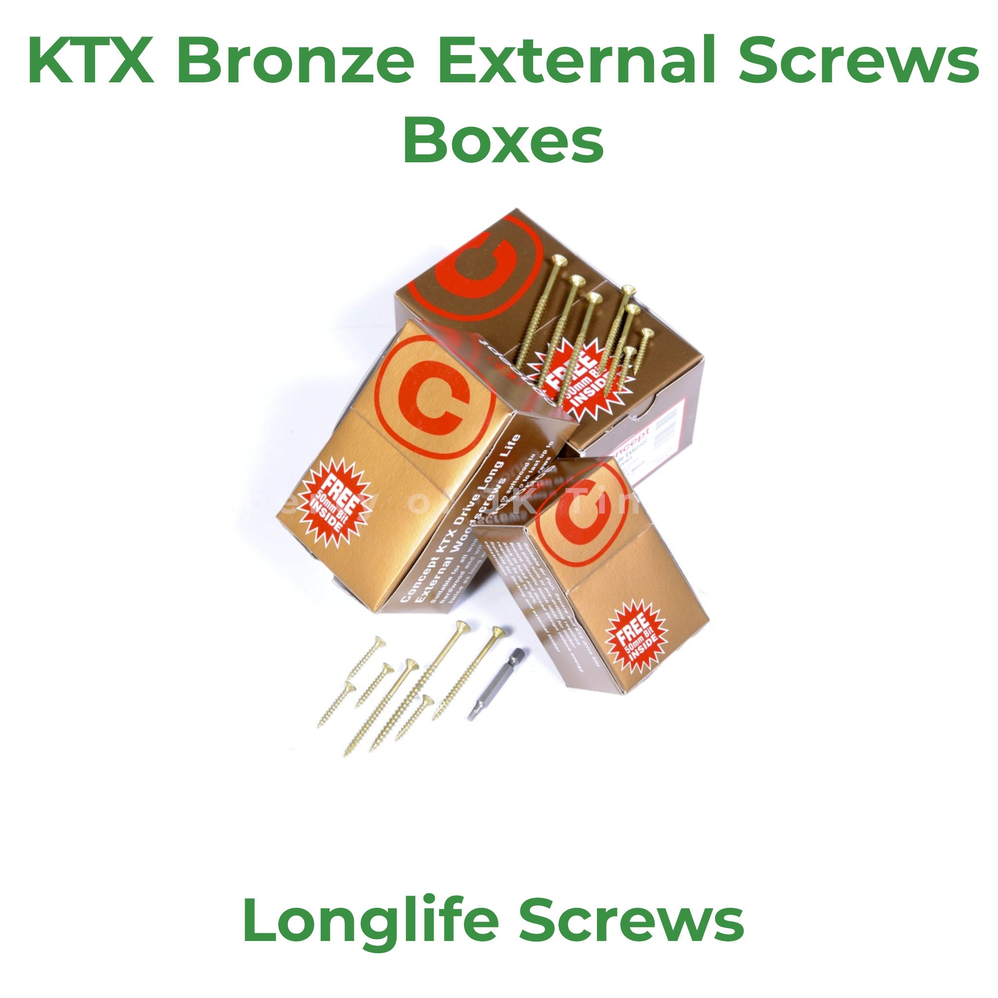 KTX External (Bronze) Box of Screws – JK Timber
